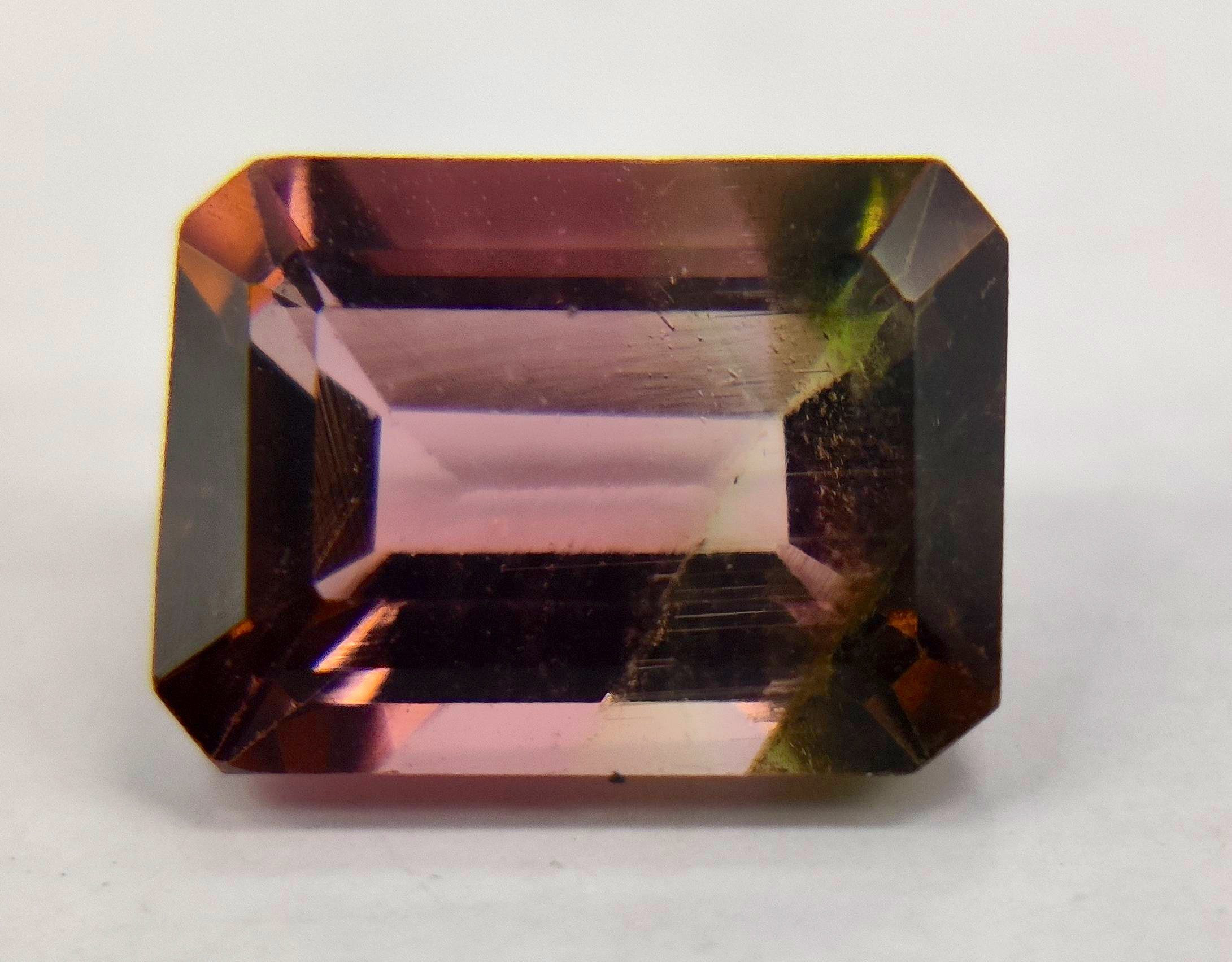 Top quality bi colour Tourmaline 100% natural 6x8mm 1.615 | Etsy