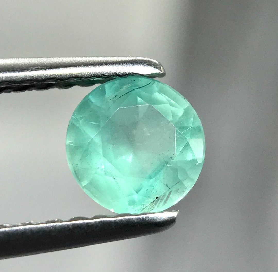 Natural Emerald: Round Green Gemstone for Ring/pendant (0.535 CTS) - Etsy