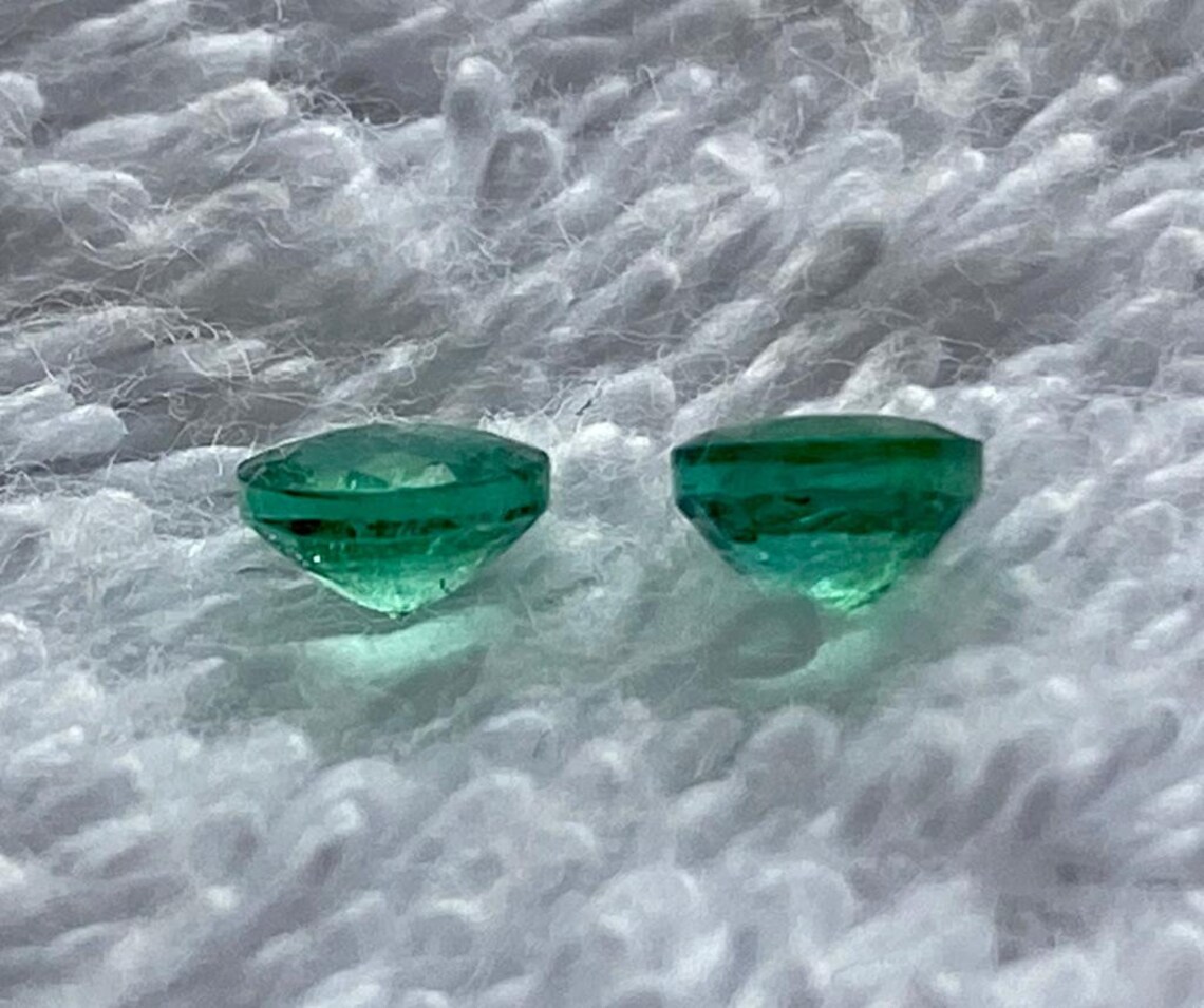 Top Quality Emerald Pair 100% Natural 0.51 CARAT 4X4MM | Etsy