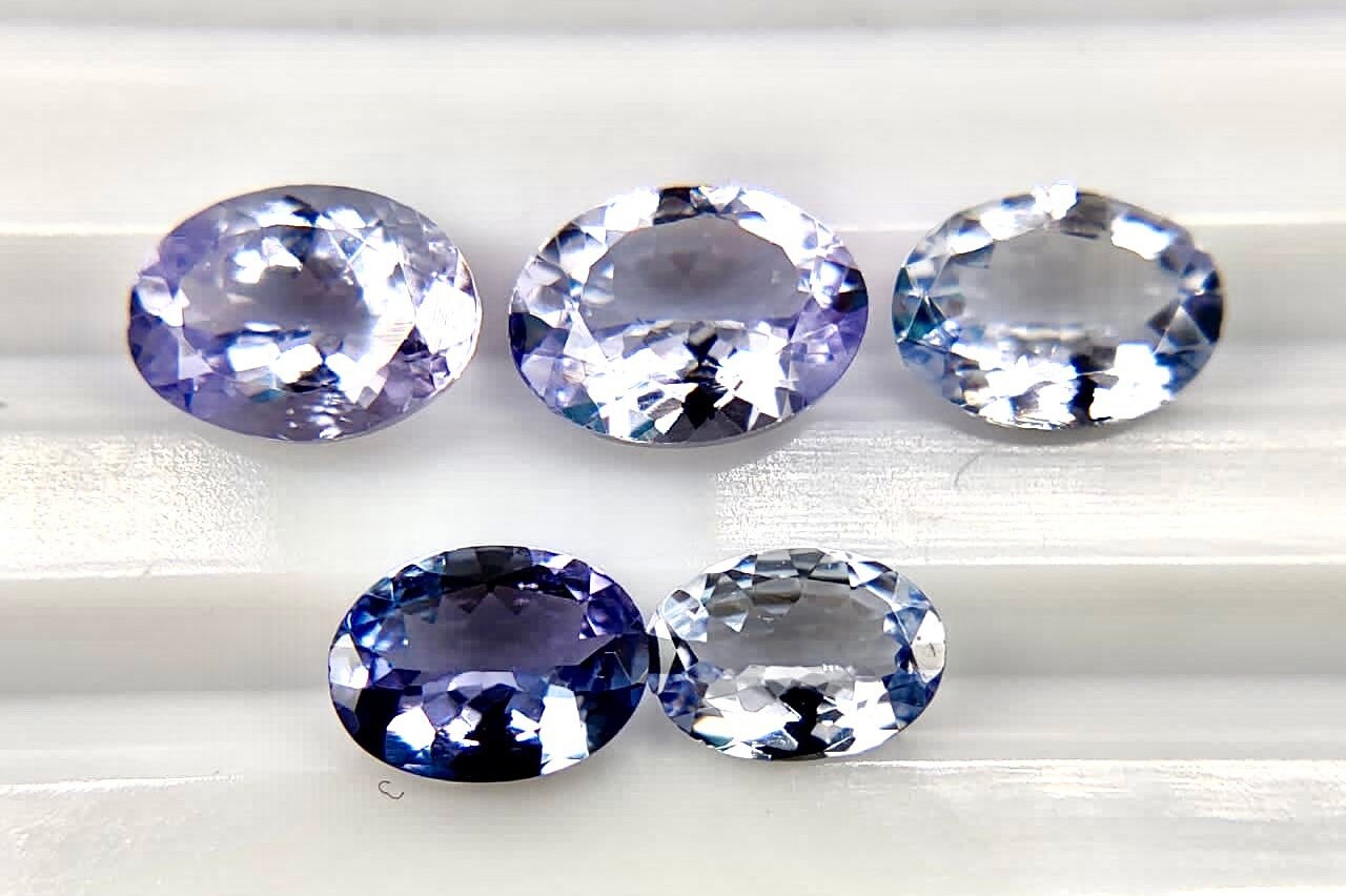 5 Piezas Lote Tanzanita 100% Natural 4.430 Carats | Etsy