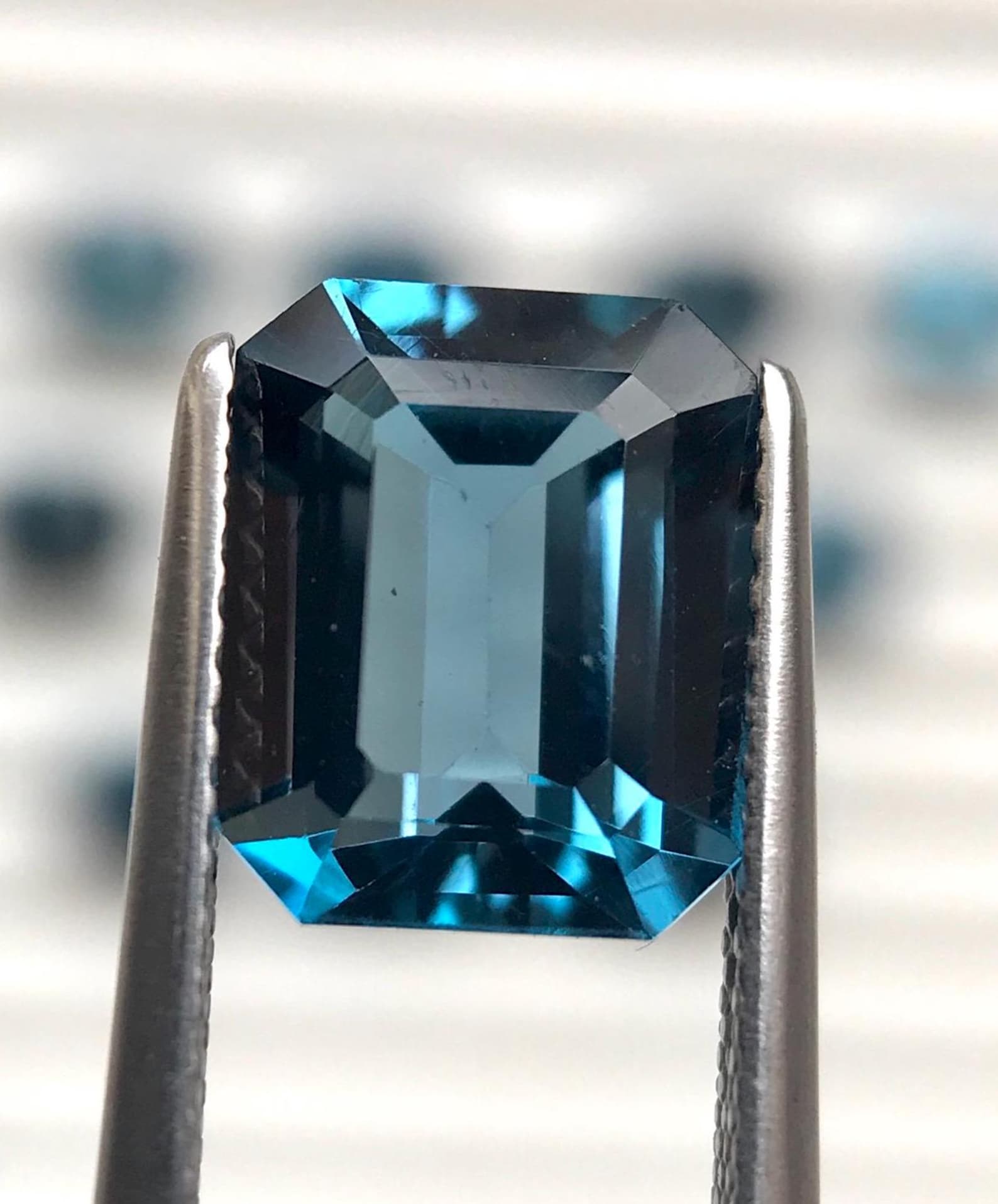 Natural London Blue Topaz Gemstone, Octagon Cut, AAA Quality, 10x8x6mm ...