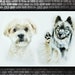 Multi Pet Portrait Custom Double Dog Portrait Watercolor 2 Dog - Etsy