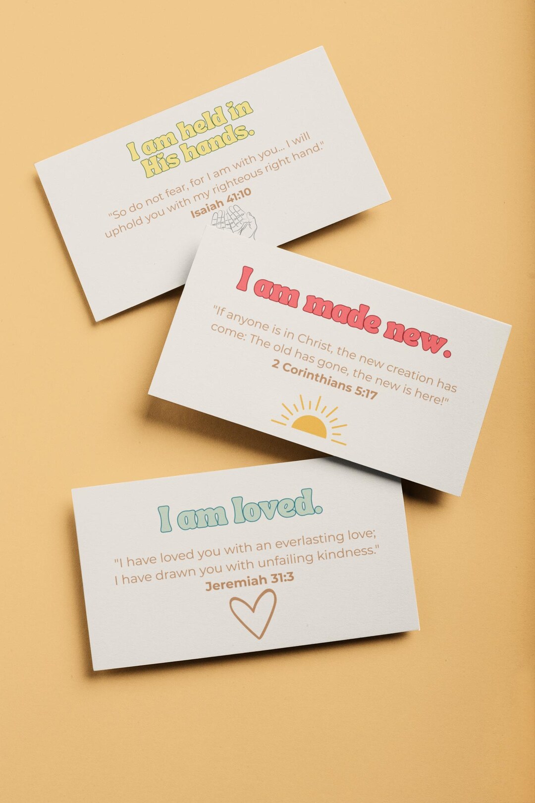Kids Christian Affirmation Cards – Printable Scripture Cards for ...