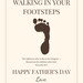 Walking in Your Footsteps Father’s Day Printable – Christian Handprint ...