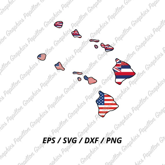 Hawaii SVG File Hawaii SVG Hawaii Flag Hawaii Logo Vector | Etsy
