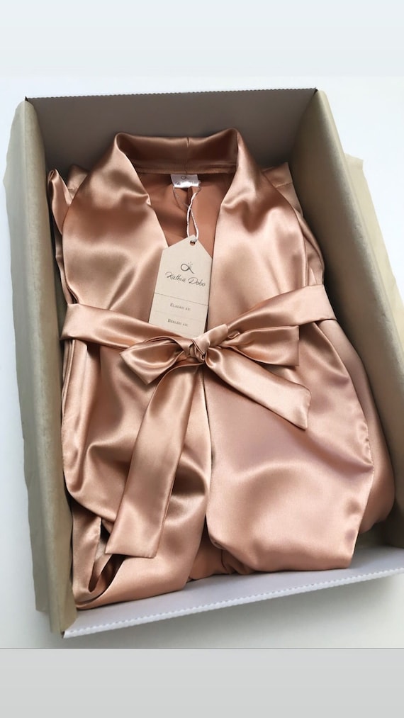 UNIQUE BRIDAL ROBE Basic Rose Gold | Etsy