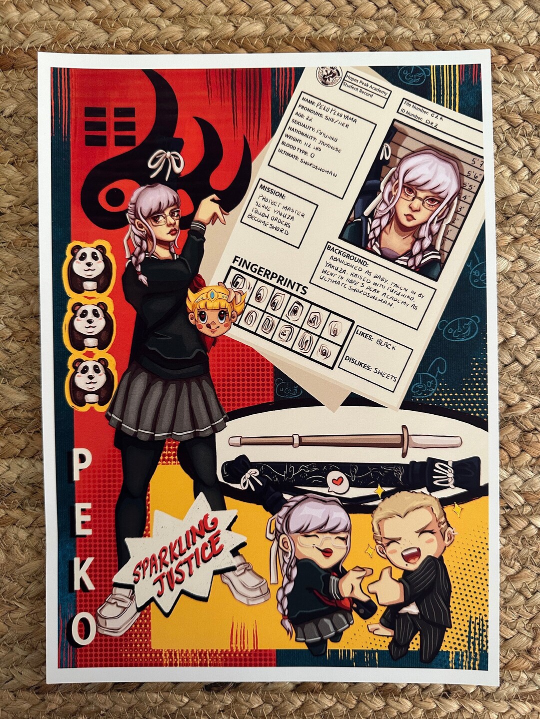 Peko Pekoyama Danganronpa 2 Art Print - Etsy