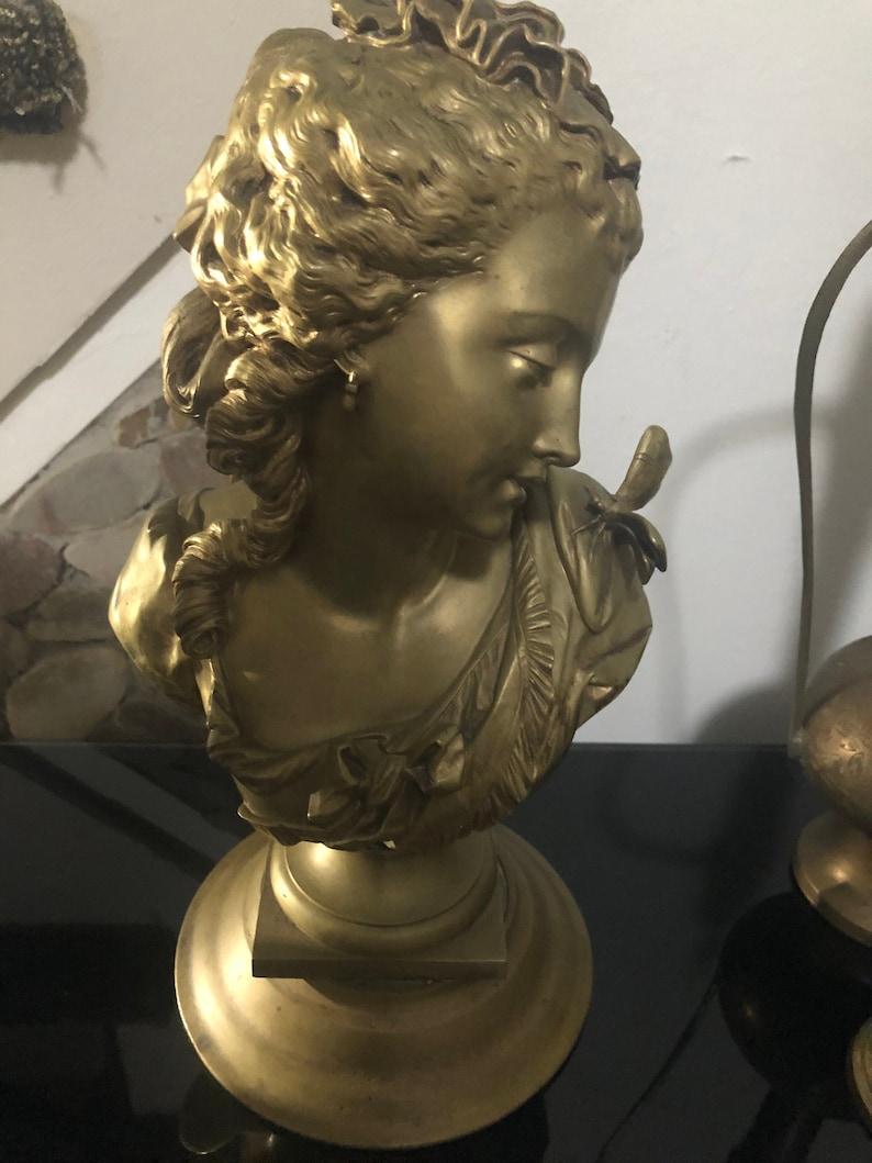 Roman Goddess Bust in Brass-rare and Exquisite - Etsy
