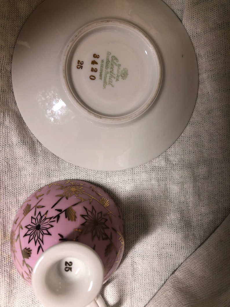 Pink Vintage Mini Tea Cup- German Bavaria Porcelain - Etsy