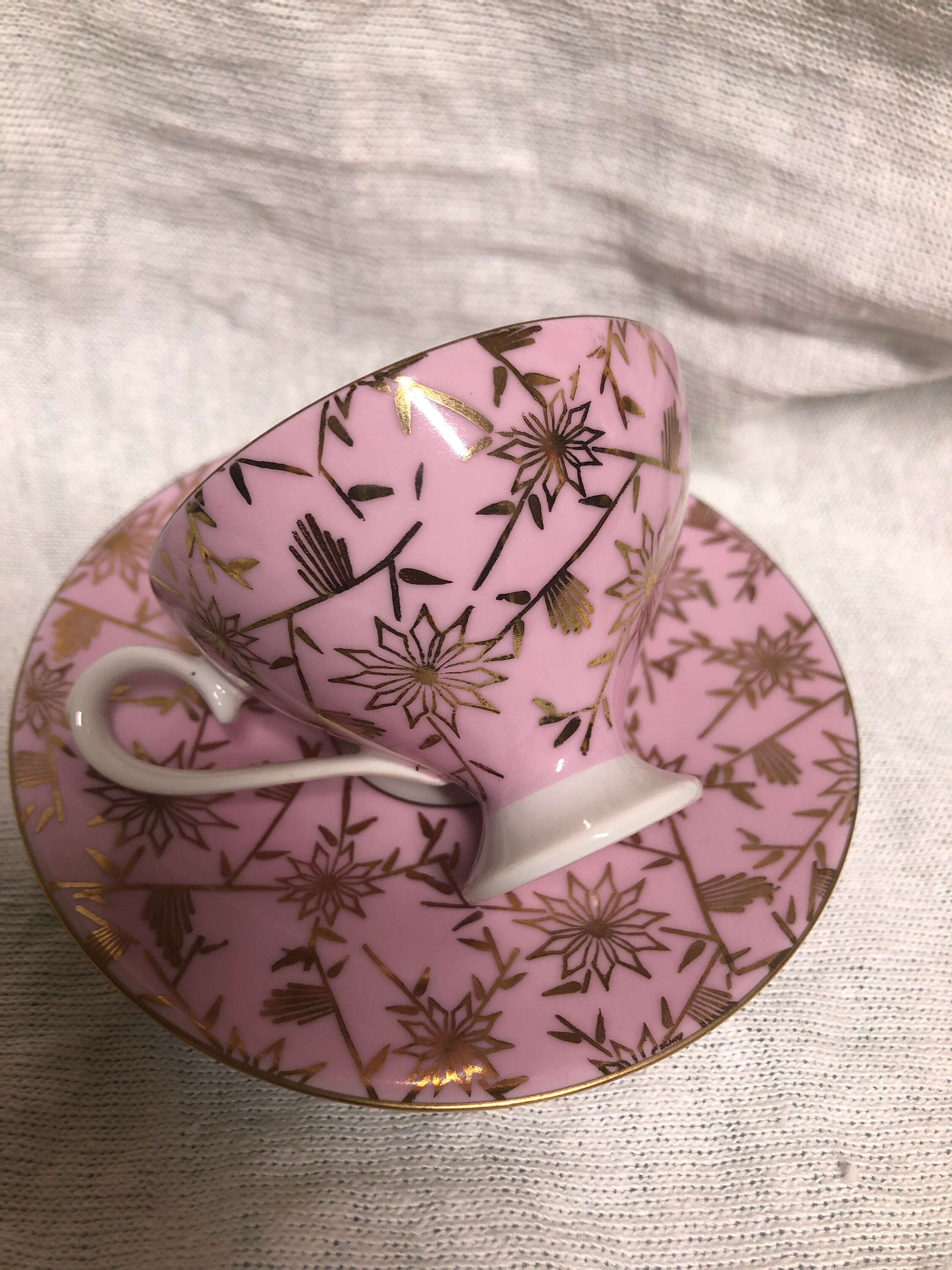 Pink Vintage Mini Tea Cup- German Bavaria Porcelain - Etsy