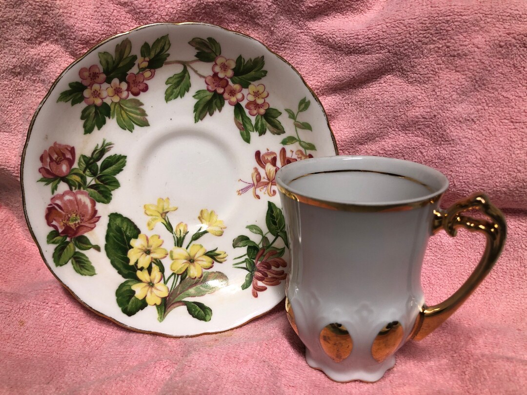 Antique Royal Crown Tea Cup and Saucer - Etsy