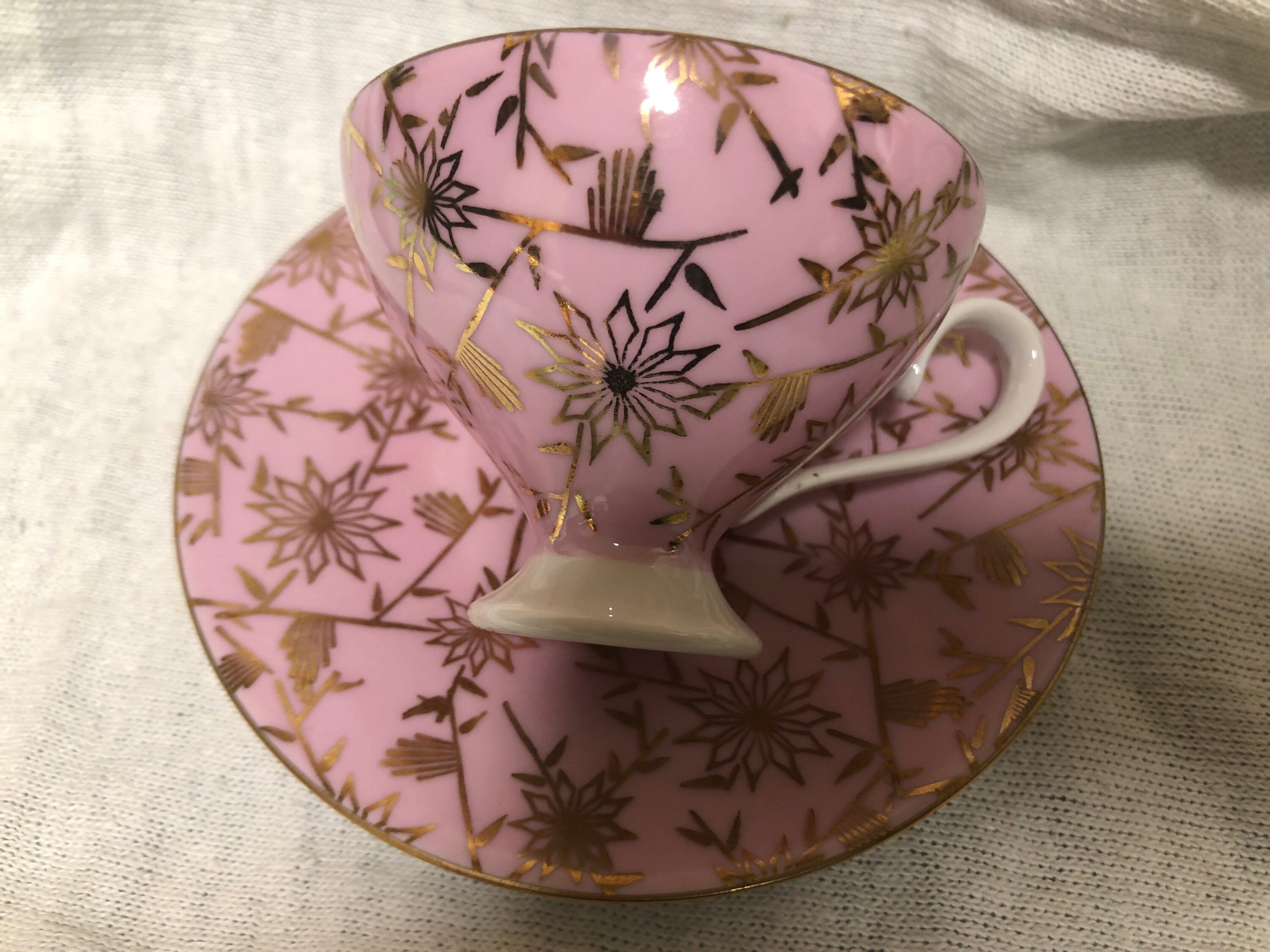 Pink Vintage Mini Tea Cup- German Bavaria Porcelain - Etsy