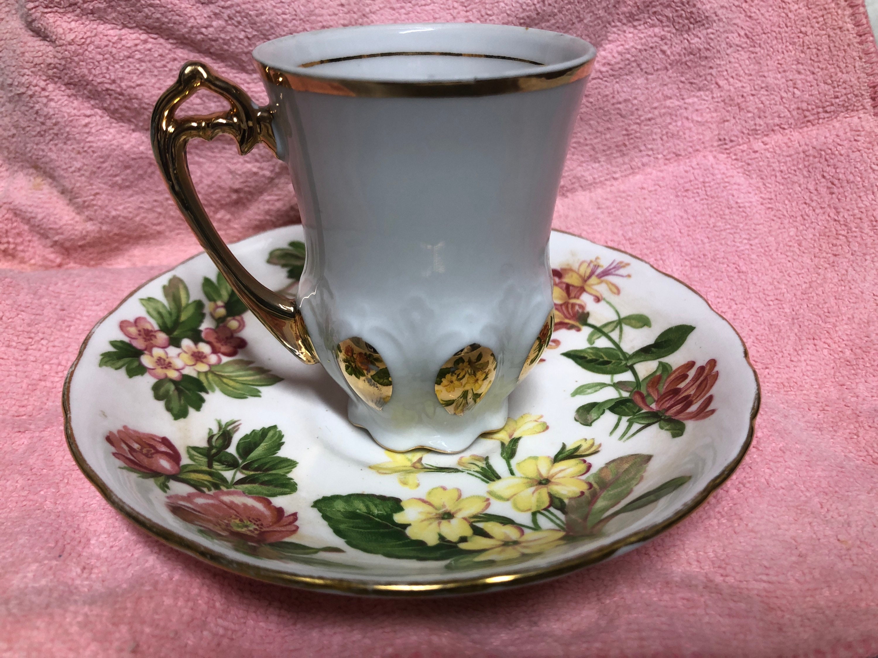 Antique Royal Crown Tea Cup and Saucer - Etsy