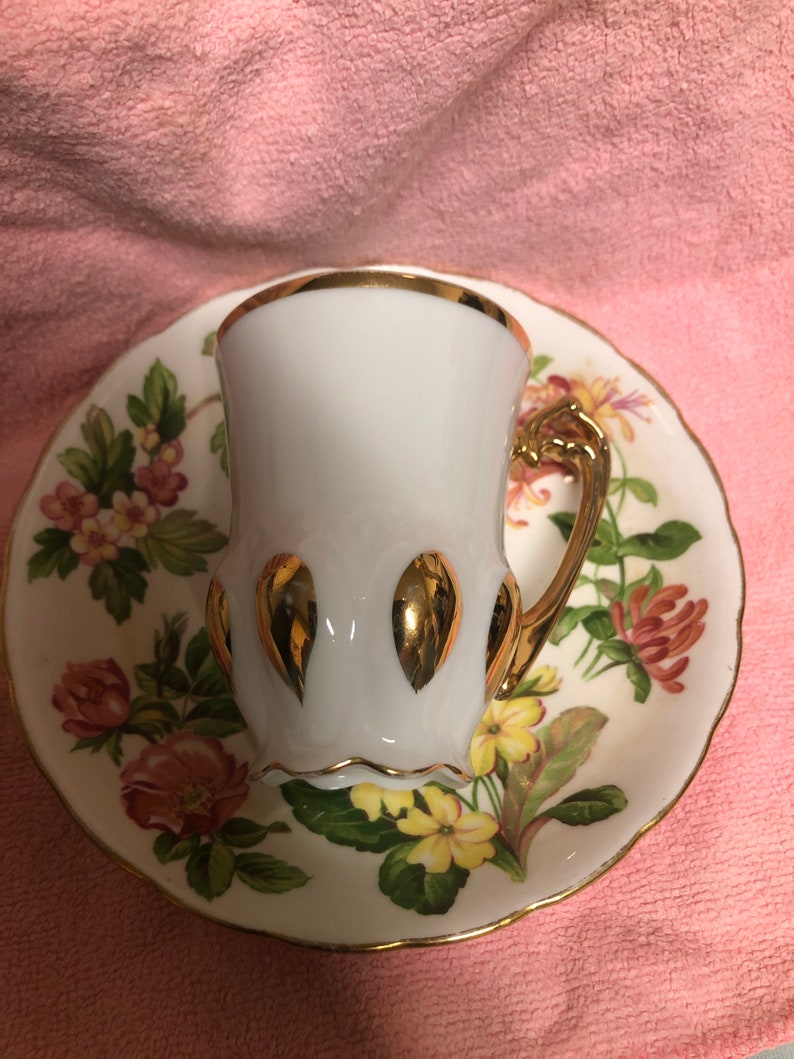 Antique Royal Crown Tea Cup and Saucer - Etsy