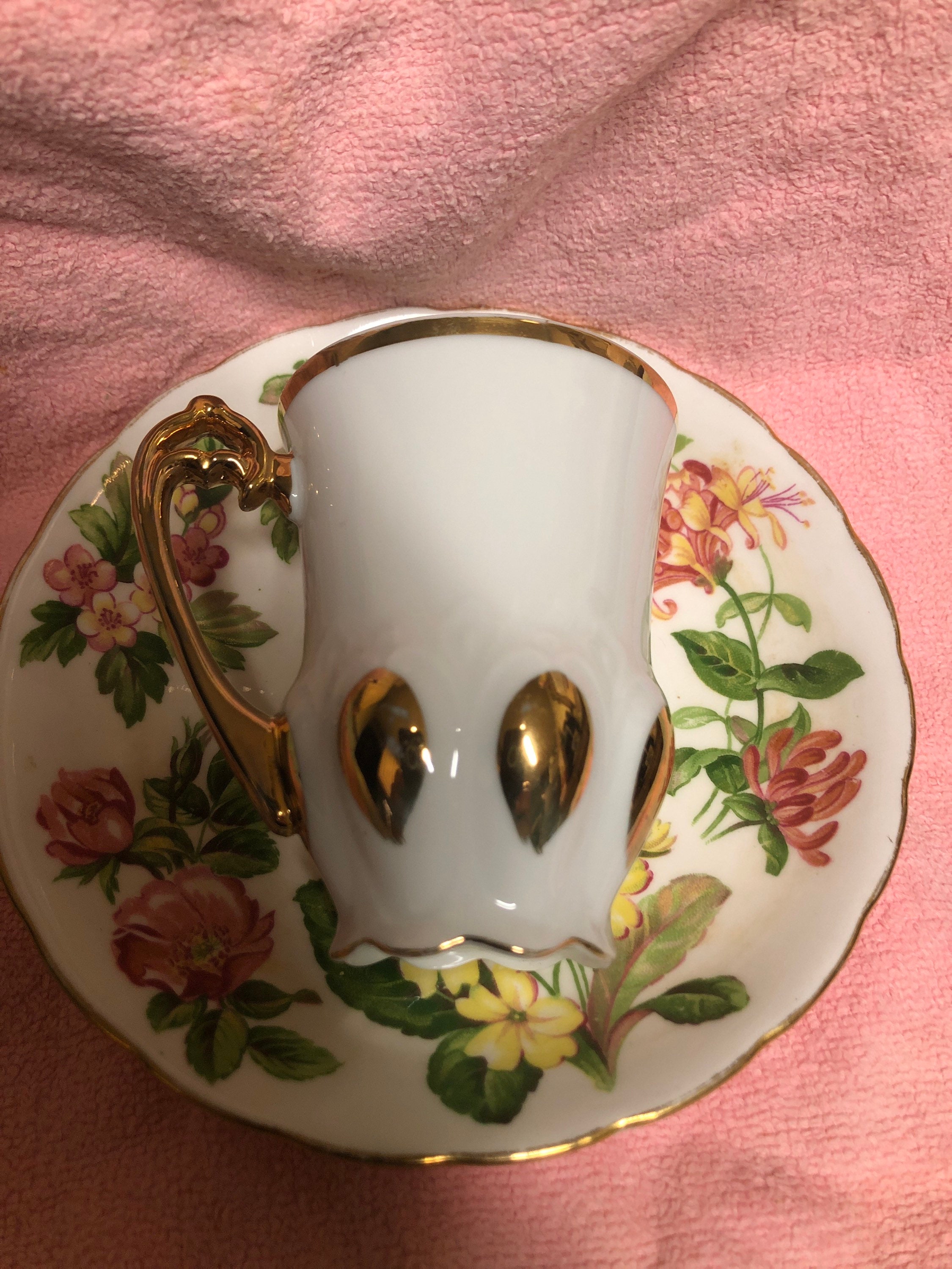 Antique Royal Crown Tea Cup and Saucer - Etsy