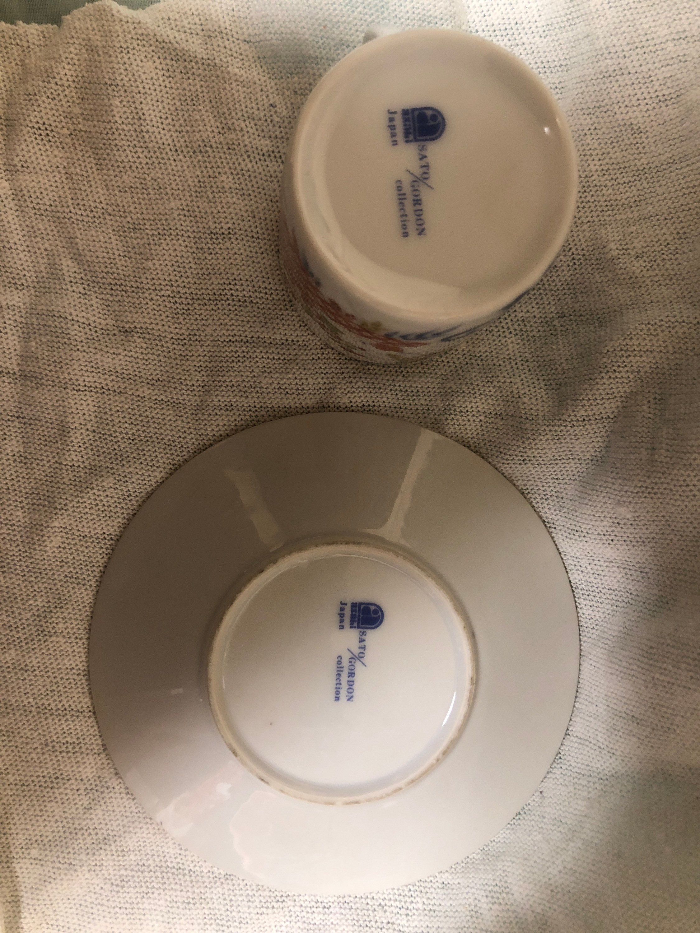 Antique Mini Japanese Teacup & Saucer Sato Gordon Collection-1940s - Etsy