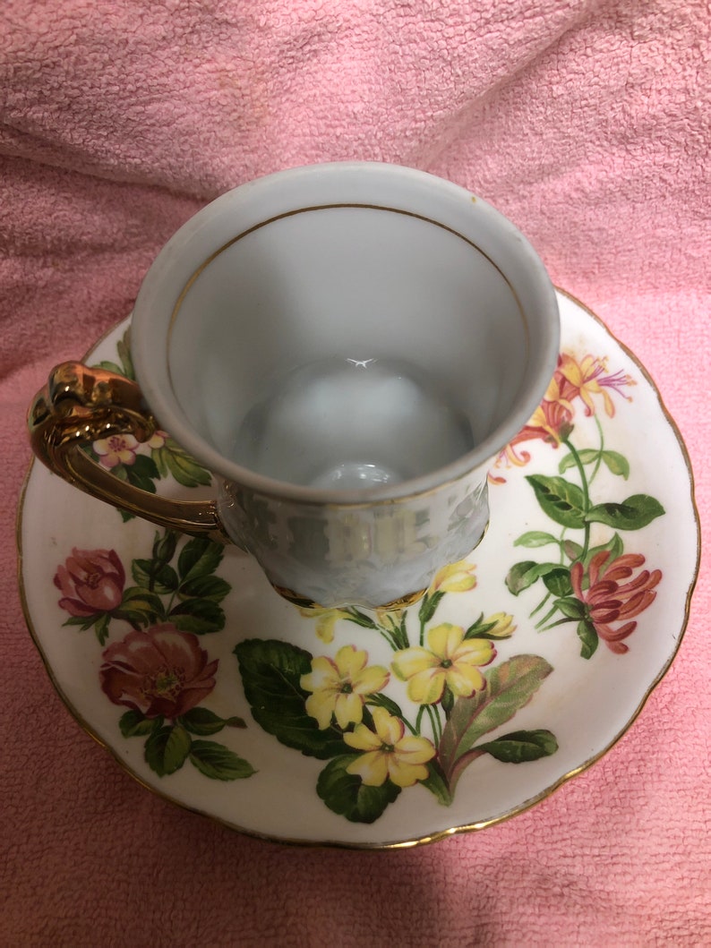 Antique Royal Crown Tea Cup and Saucer - Etsy