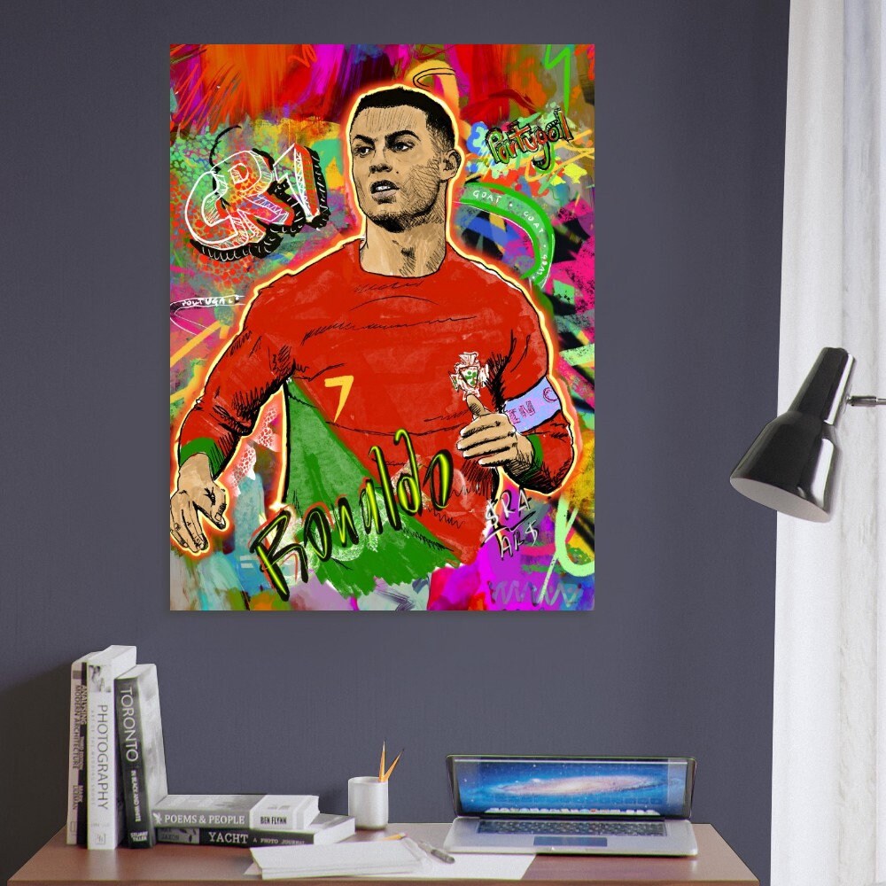 Cristiano Ronaldo Poster, Original Hand-made Painting of Ronaldo From ...