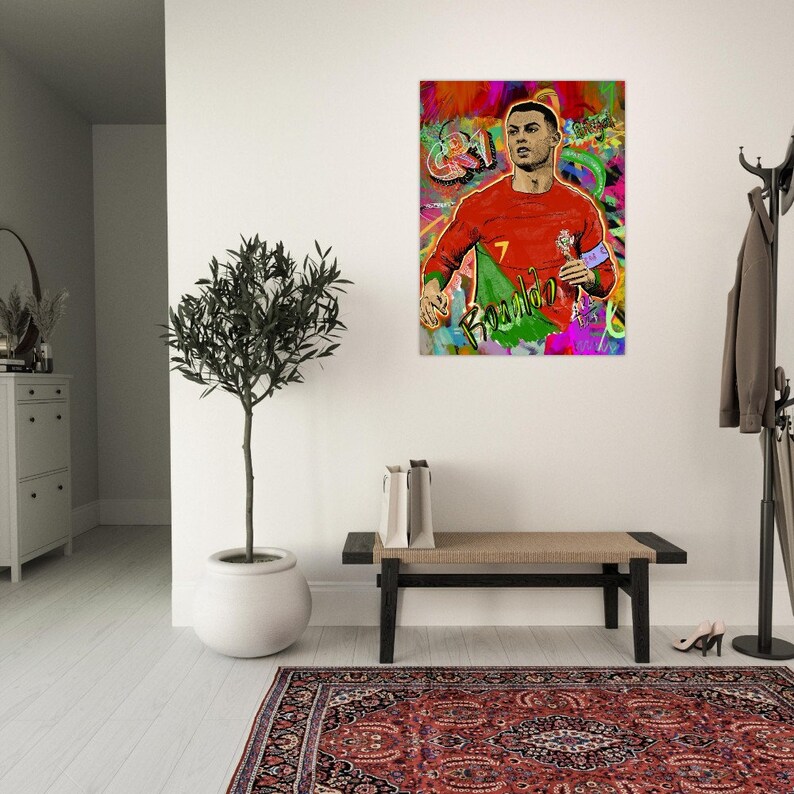 Cristiano Ronaldo Poster, Original Hand-made Painting of Ronaldo From ...