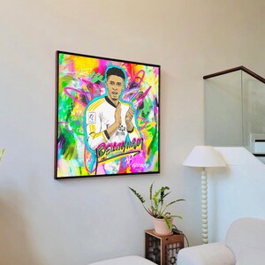 Jude Bellingham Art, Bellingham England Portrait, Real Madrid Print ...