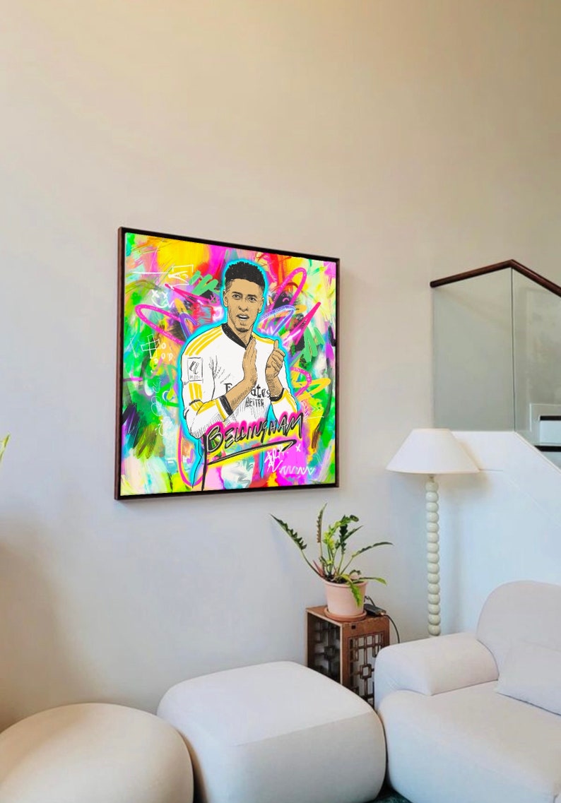 Jude Bellingham Art, Bellingham England Portrait, Real Madrid Print ...