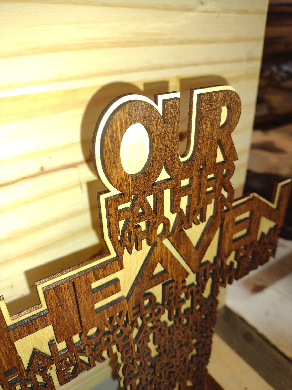 Lords Prayer Cross - Etsy