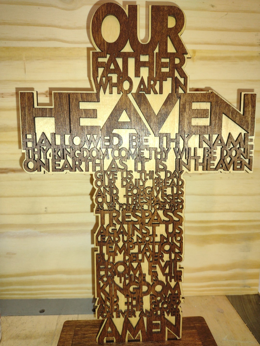 Lords Prayer Cross - Etsy