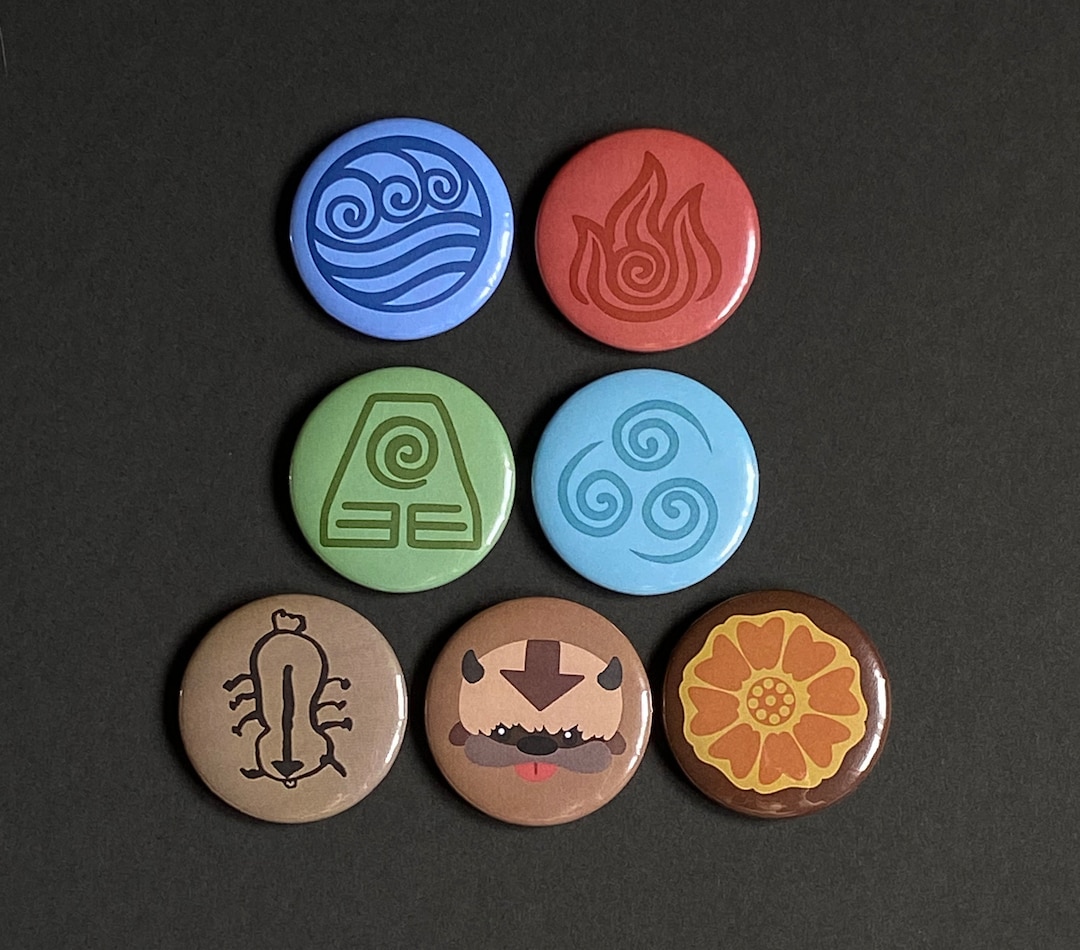 Avatar the Last Airbender Badges 37mm - Etsy UK