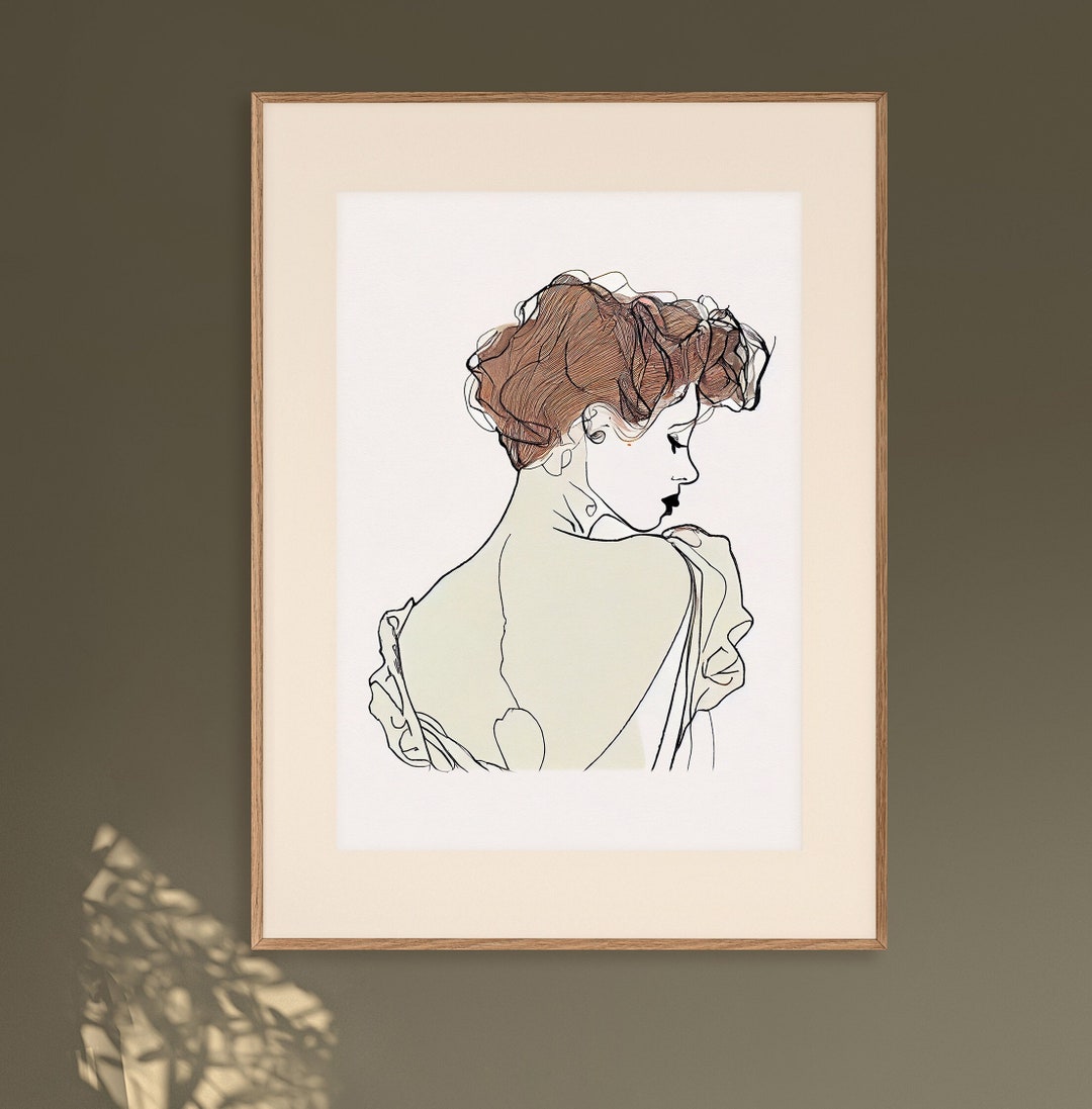 Beautiful Back, Woman Wall Art, Printable Wall Art, Woman Portrait ...