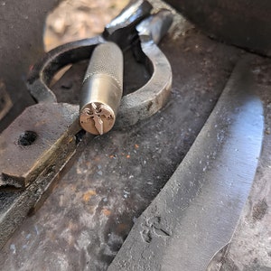 Custom Blacksmith Touchmark Stamp Custom Steel Hand Stamp Stainless Steel Stamp Blacksmith Stamp ...