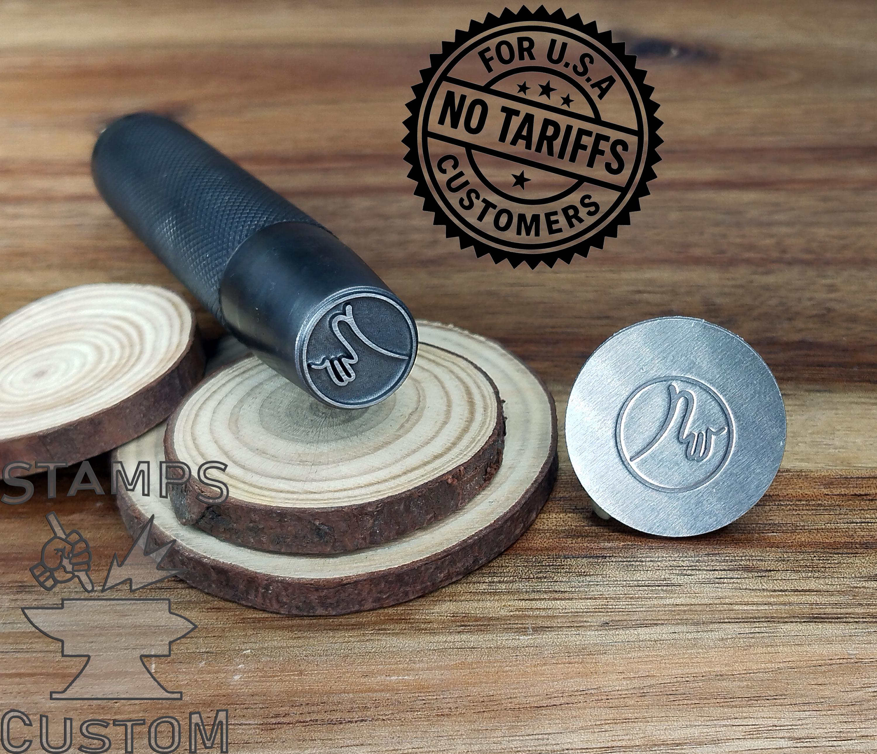 Custom Blacksmith Touchmark Stamp Custom Steel Hand Stamp Stainless ...