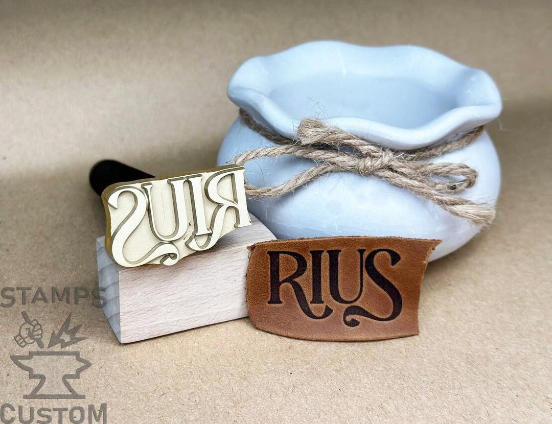 Custom Leather Stamp Leather Custom Brass Emboss Stamp Leather Brass ...