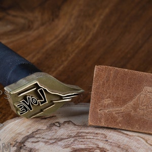 Custom Leather Stamp Leather Custom Brass Emboss Stamp Leather - Etsy