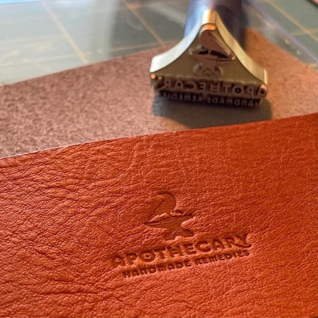 Custom Leather Stamp Leather Custom Brass Emboss Stamp Leather Brass ...