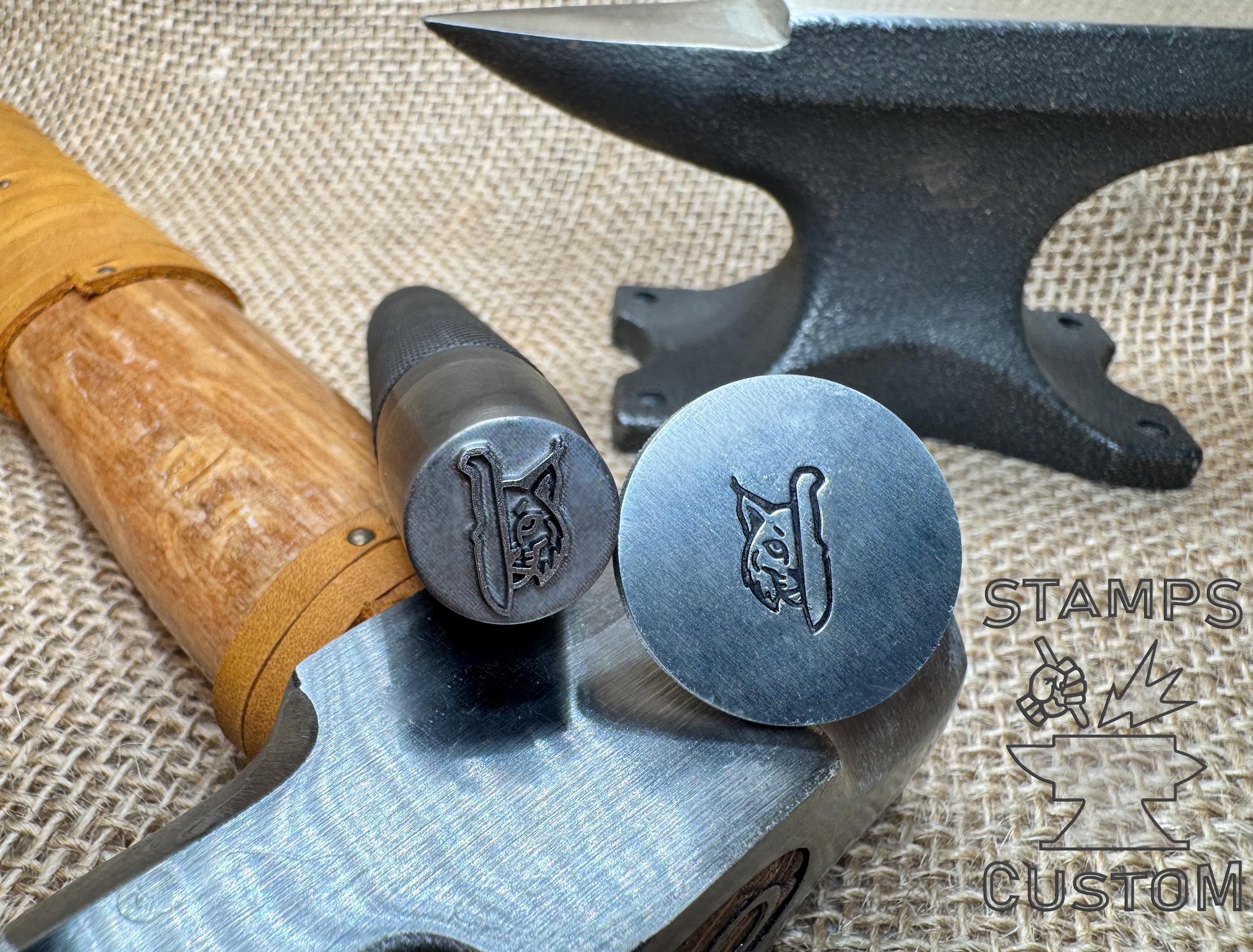 Custom Blacksmith Touchmark Stamp Custom Steel Hand Stamp Stainless ...
