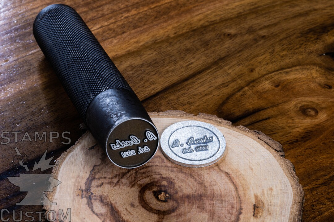 Custom Blacksmith Touchmark Stamp Custom Steel Hand Stamp Stainless ...
