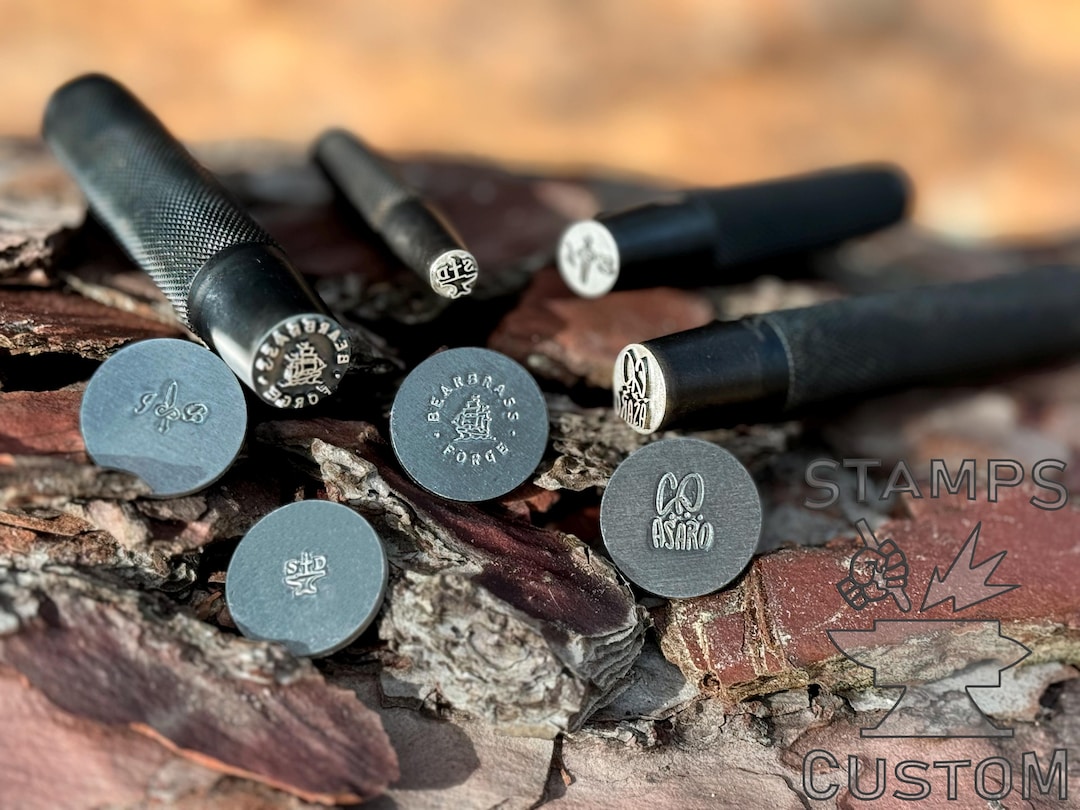 Custom Blacksmith Touchmark Stamp Custom Steel Hand Stamp Stainless ...