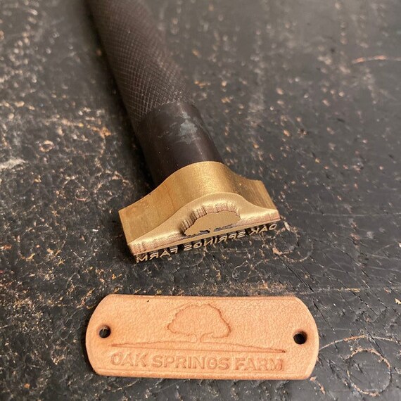Custom Leather Stamp Leather Custom Brass Emboss Stamp Leather - Etsy
