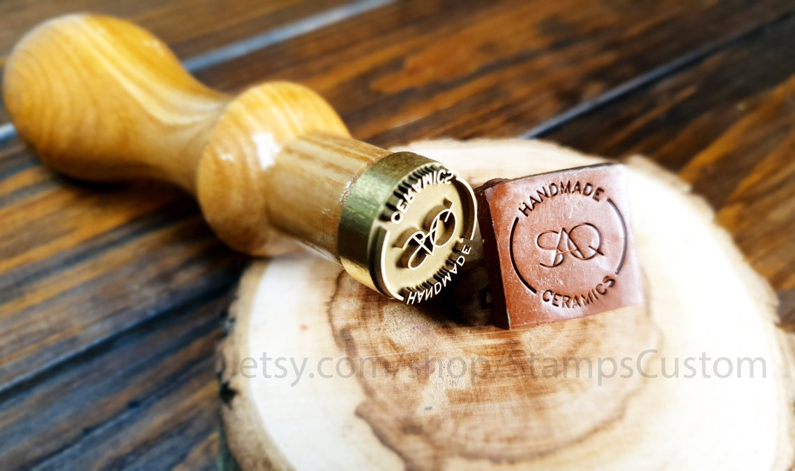 Makers Mark Stamp for Clay Personalized Pottery Stamp Clay | Etsy