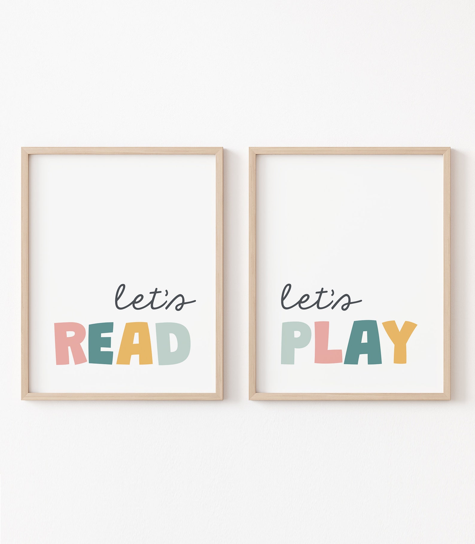 Set of 6 Rainbow Classroom Posters Printable Kids Wall Art - Etsy