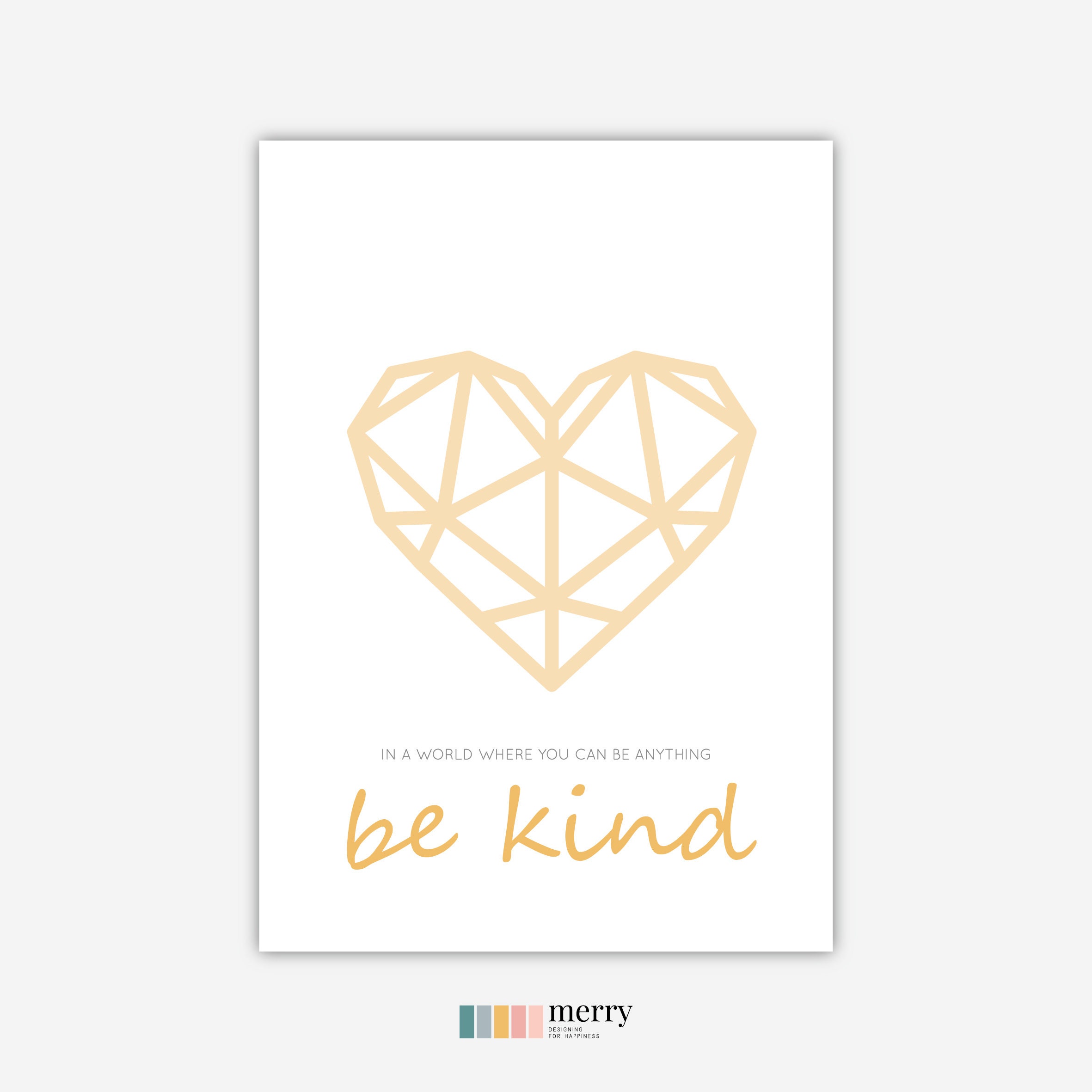 Be Kind Wall Print Instant Download Printable Wall Art - Etsy