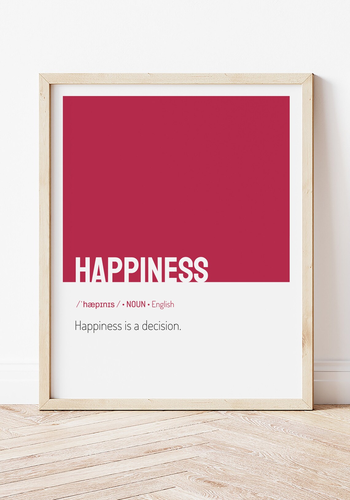 Happiness Definition Poster, Dictionary Art, Instant Download ...