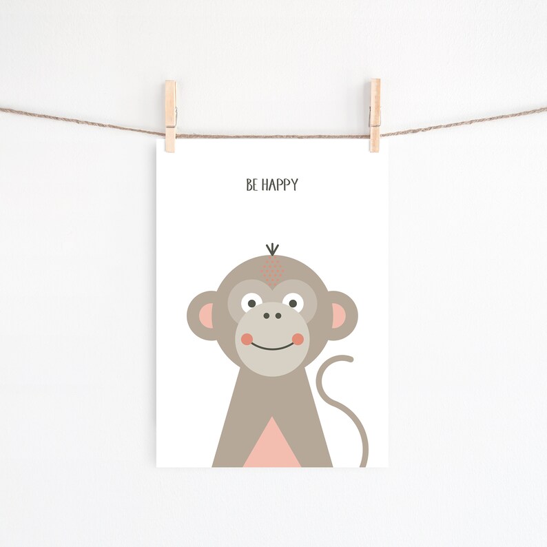 Set of 3 Jungle Theme Posters, Printable Kids Wall Art, Safari Nursery ...