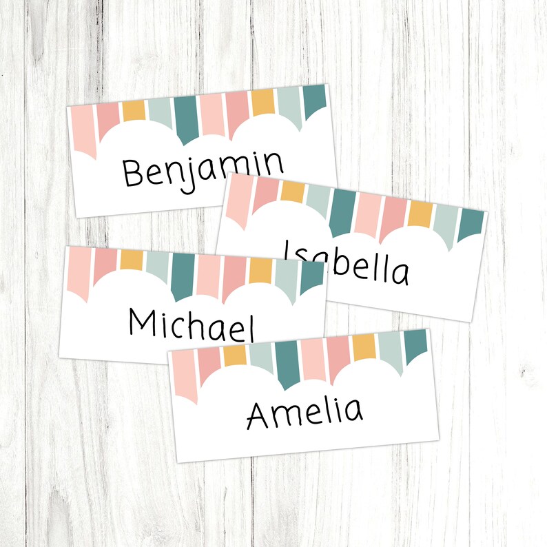 Classroom Decor Printable Bundle, Calendar Chart, Student Name Tags ...