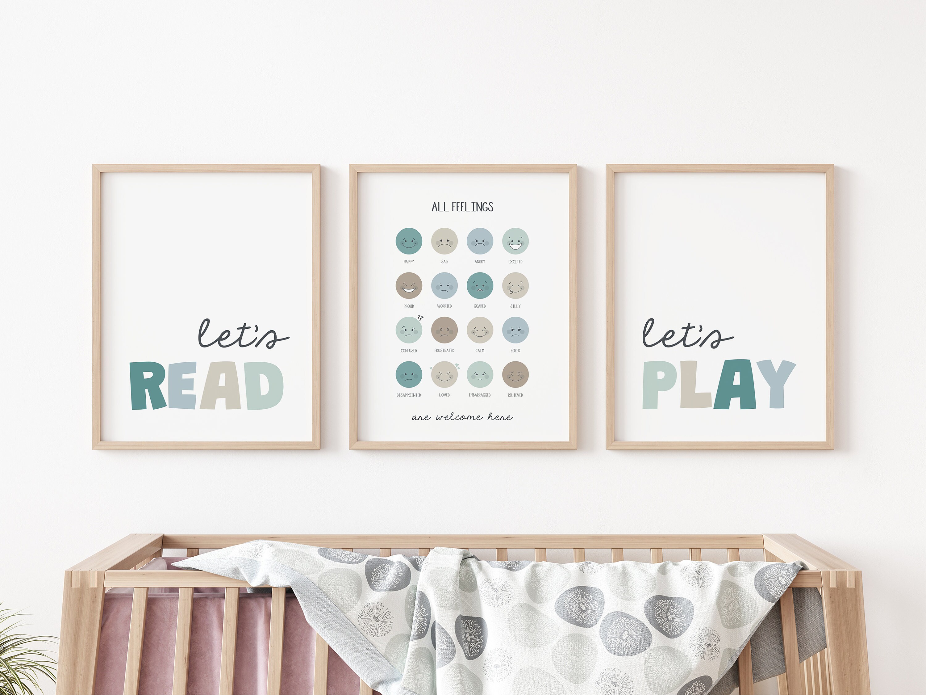 Lets Read Lets Play Printable Wall Art, Set of 2, Instant Download ...