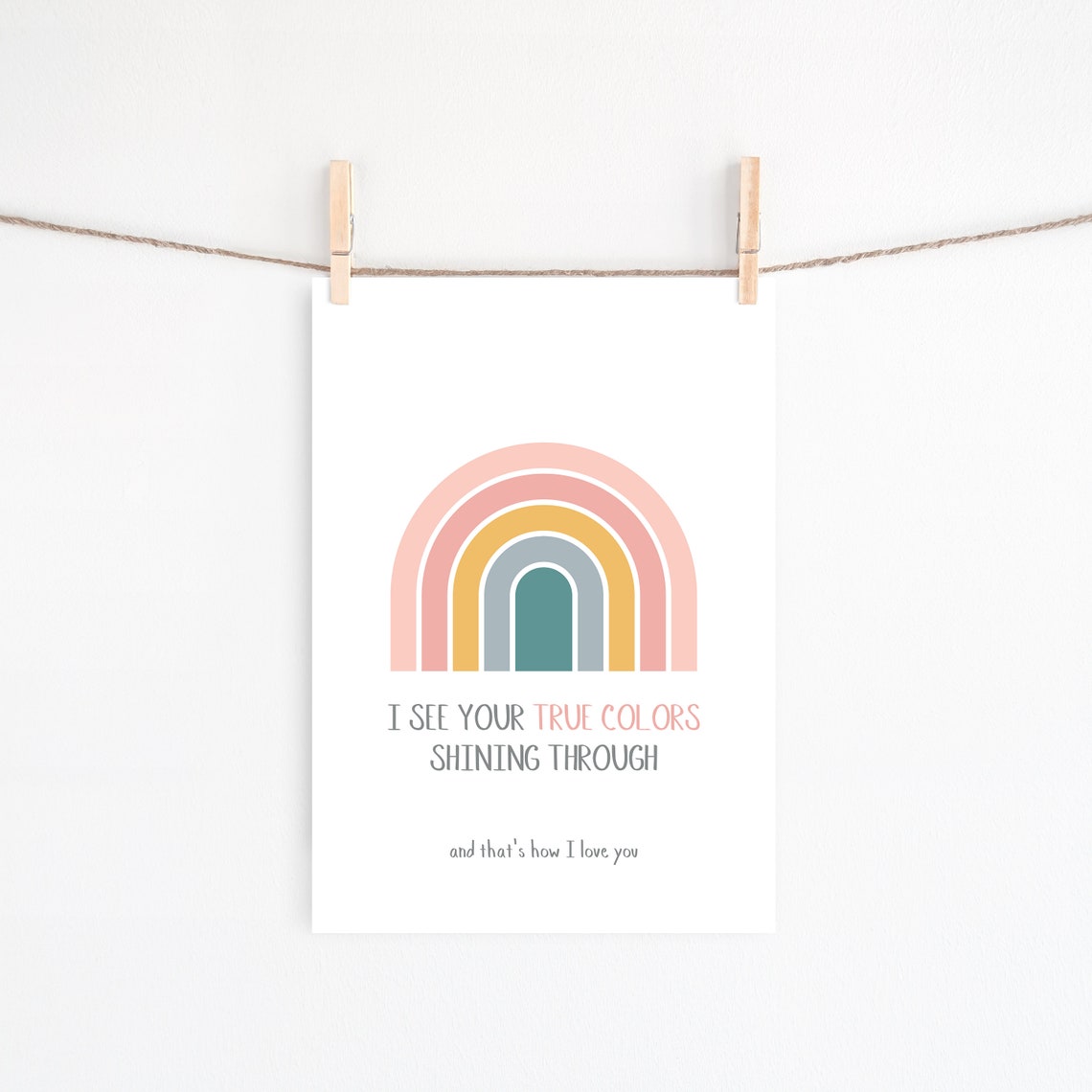 Set of 6 Rainbow Classroom Posters Printable Kids Wall Art - Etsy