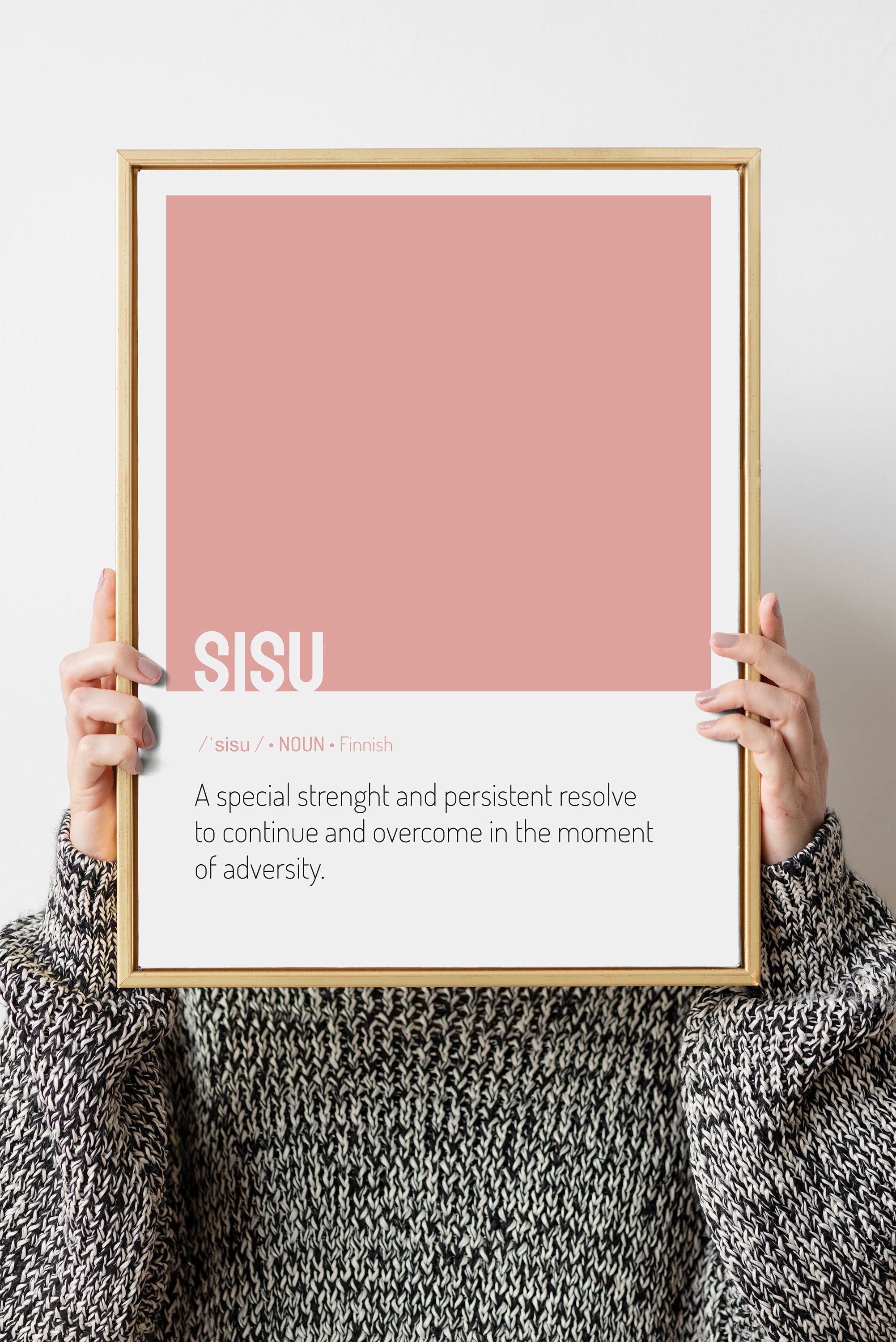 Sisu Definition Printable Art, Minimalist Home Decor, Dictionary Art ...