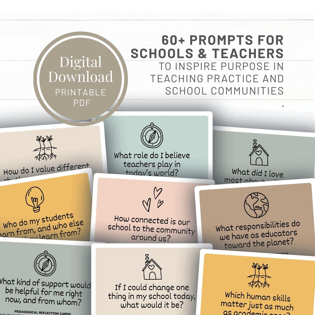 Teacher Reflection Conversation Cards: Meaningful Prompts for Educators ...