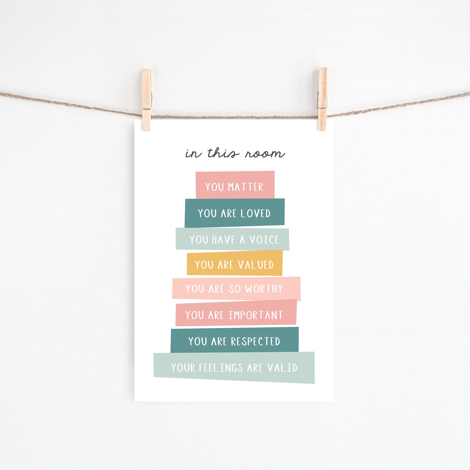 Set of 6 Rainbow Classroom Posters Printable Kids Wall Art - Etsy