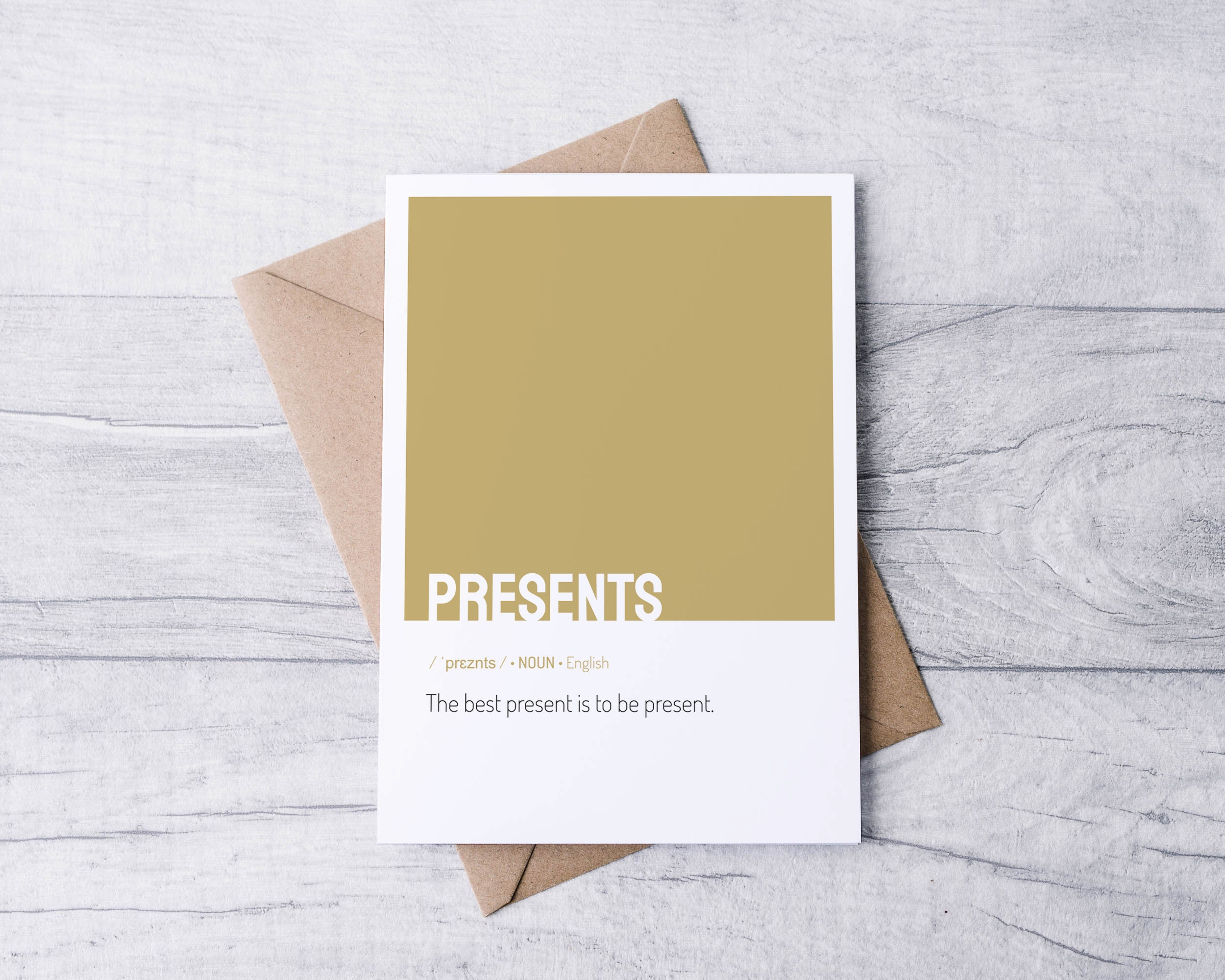 Modern Holiday Printable, Instant Download, Presents Definition Poster ...